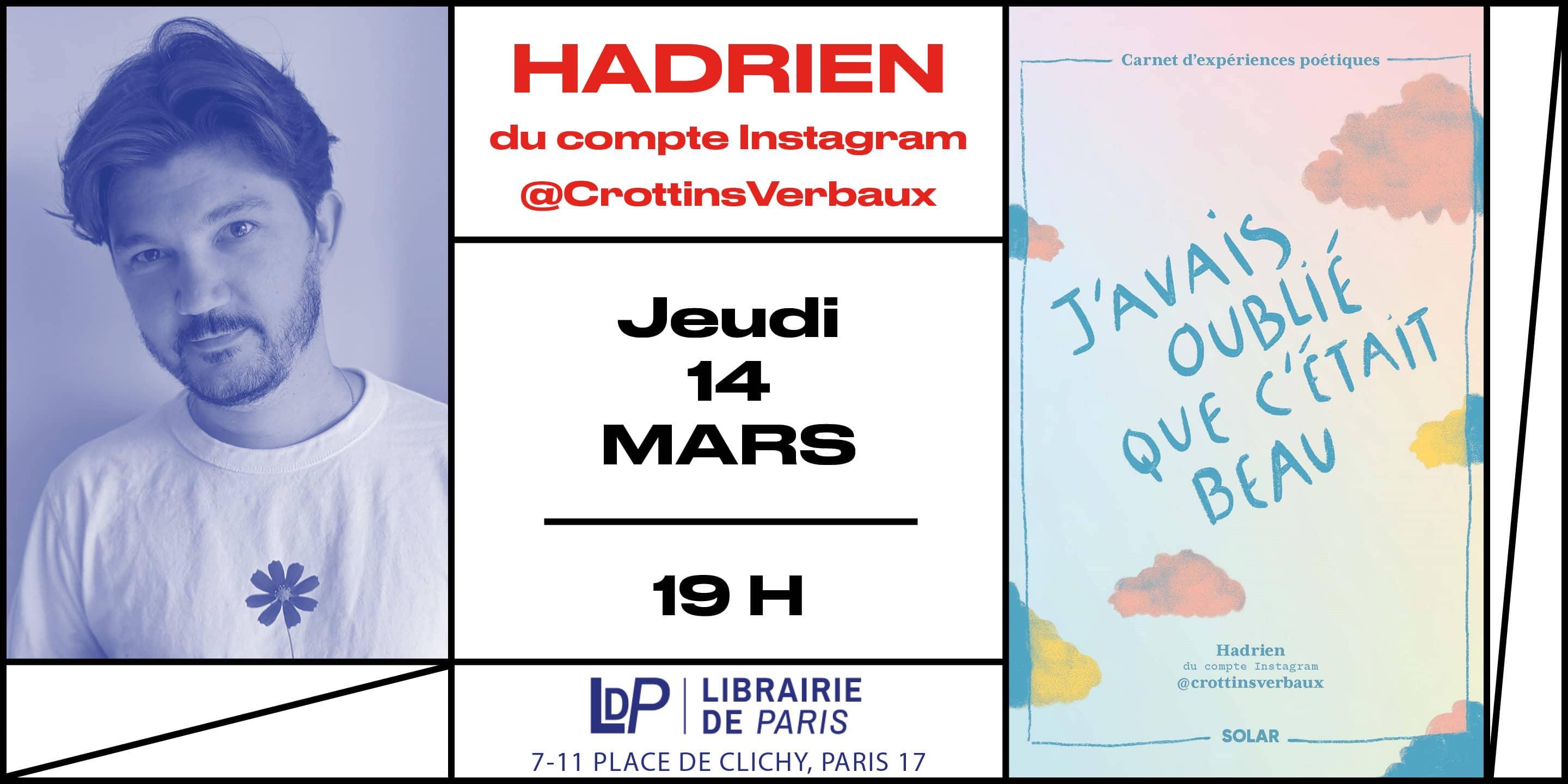 Librairie de Paris - Poésie : Hadrien