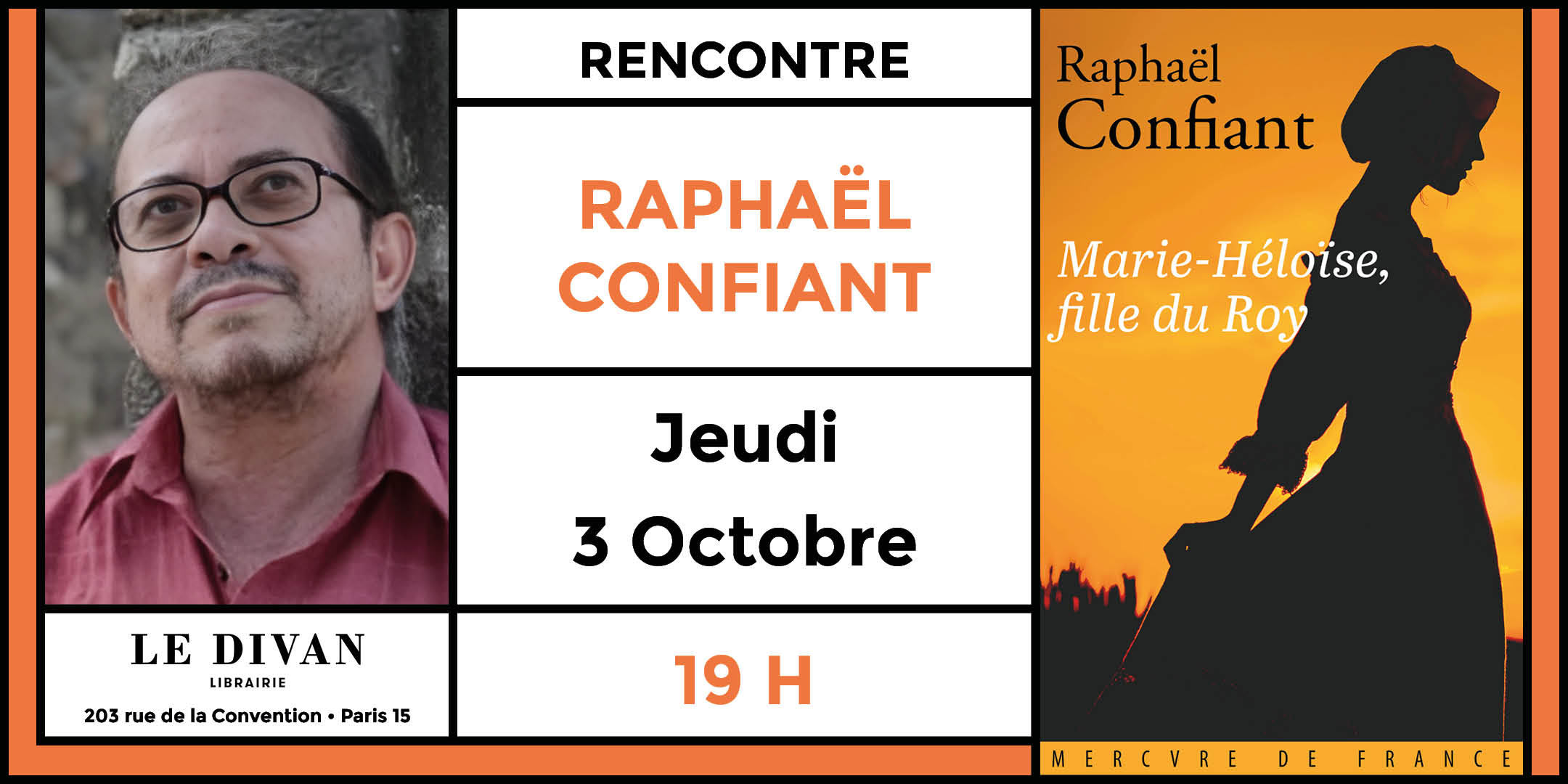 Librairie Le Divan - Littérature : Raphaël Confiant